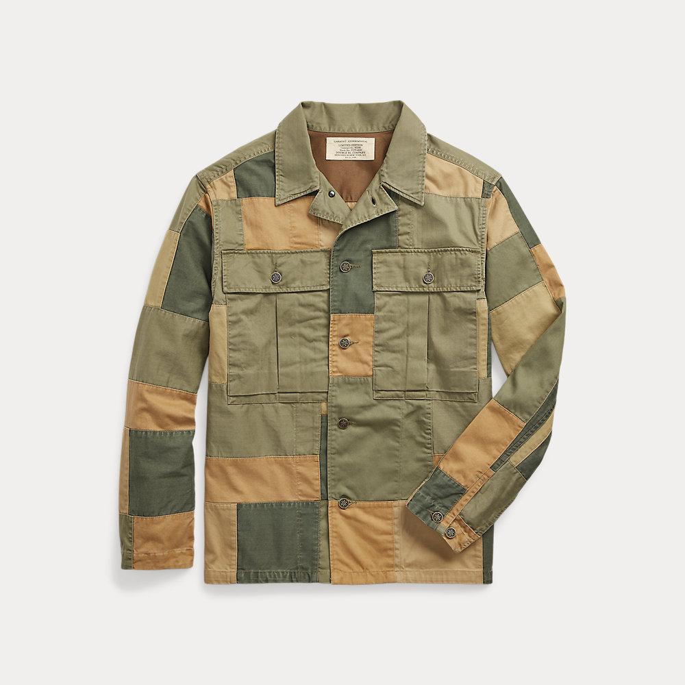 RALPH LAUREN RRL Limited-Edition Patchwork Overshirt in Multi | Endource
